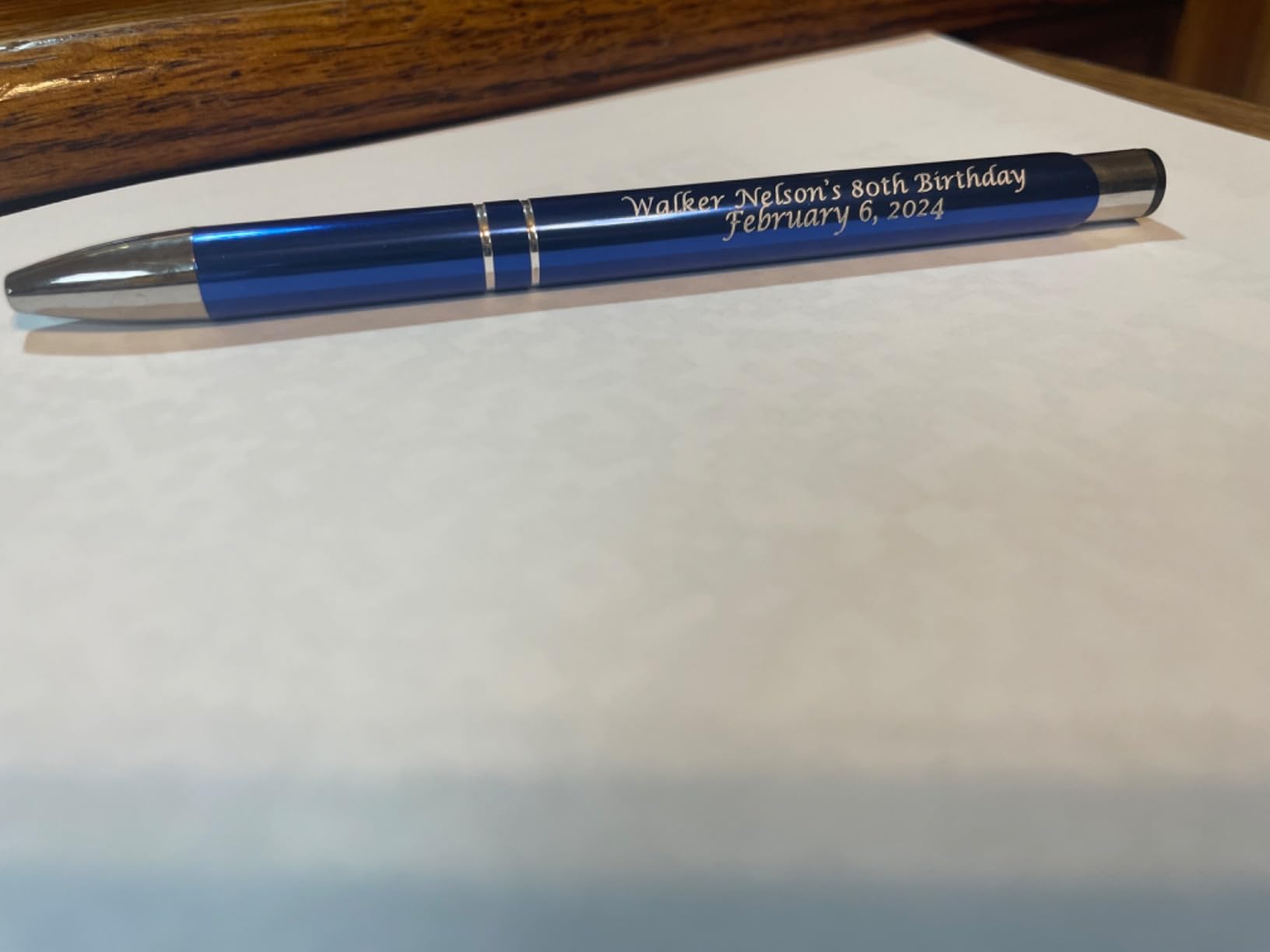 Amazon.com : AOK 50PACK Personalized Pens Custom Black writing - Metal ...