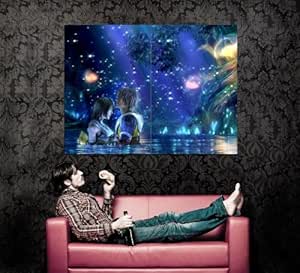 Amazon.com: XD9018 Final Fantasy X FF10 Romance Art HUGE GIANT WALL ...