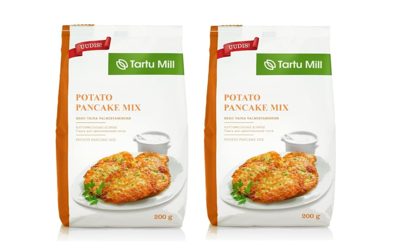 2x 200g POTATO PANCAKES MIX HASH BROWN LATKES INSTANT JUST ADD WATER ...