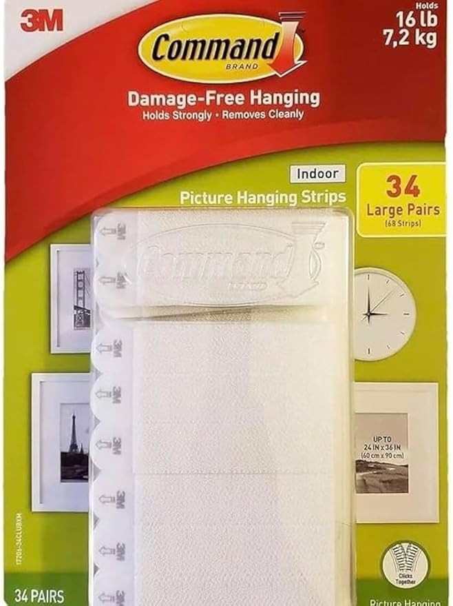 Command - 24 Pairs of Picture Hangers with Tabs for Picture Frames and ...