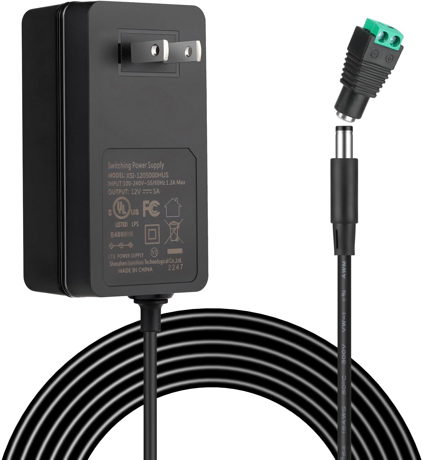 Signcomplex 12V 6A Power Supply Transformer, 12VDC LED Driver Switching ...