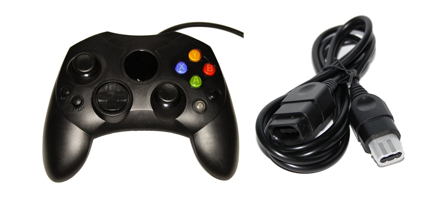 Amazon.com: Black XBox Original Controller Bundle - Controller and ...