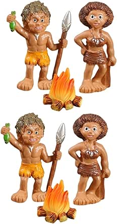 Amazon.co.jp: OUNONA Set of 2 Primitive Man Micro Landscape Party Bag ...