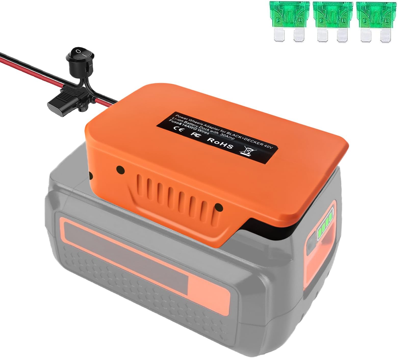 Amazon.com: Power Wheel Adapter for Greenworks 40V Lithium-ion Battery ...