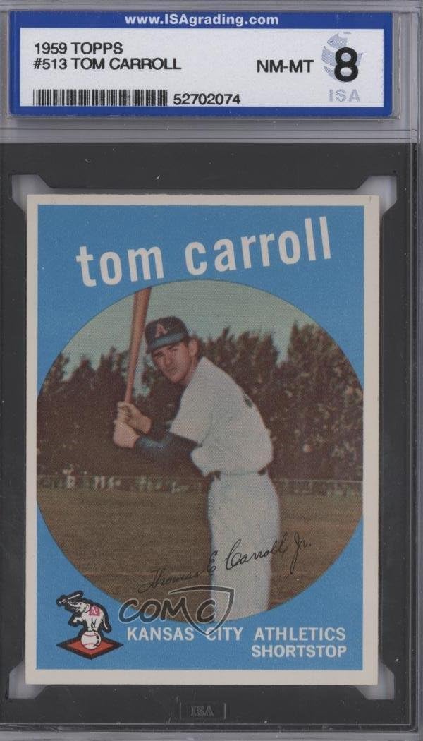 Amazon.com: Tom Carroll (Baseball Card) 1959 Topps - [Base] #513 ...