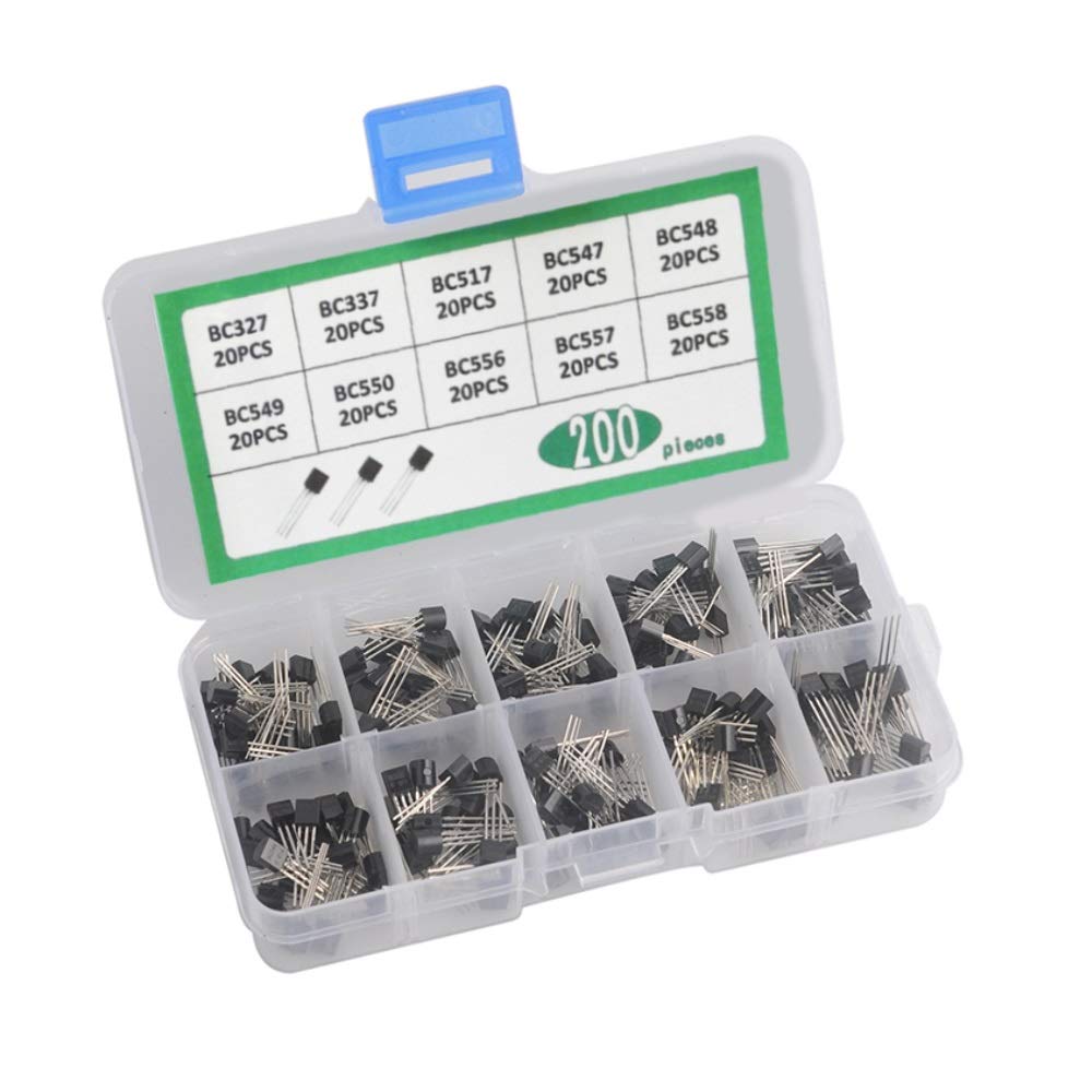 Buy Manual electronic components Kit Transistors Box Pack 200pcs 10 ...