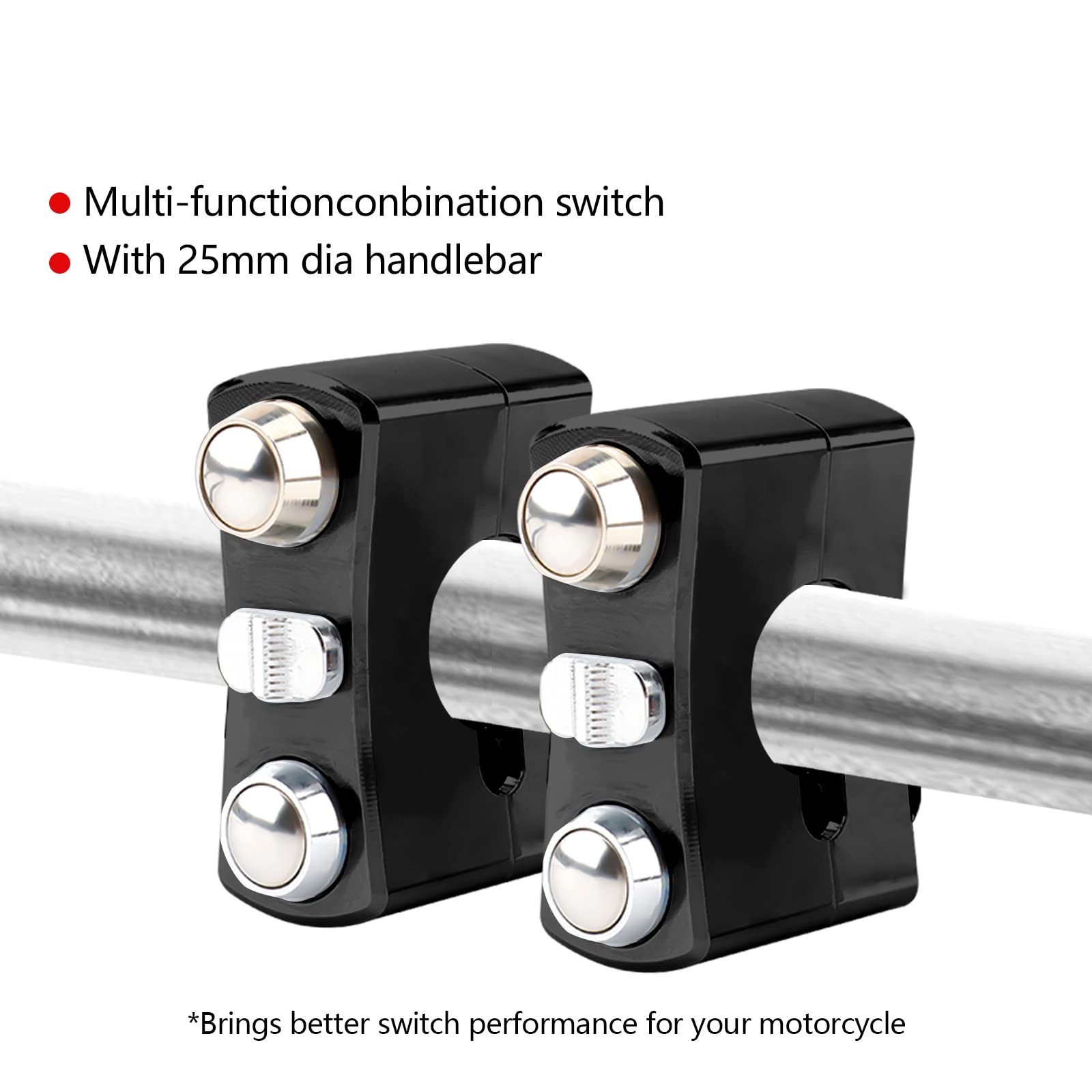 Snapklik.com : Moqiang Motorcycle Turn Signal Switch 1 25mm Handlebar ...