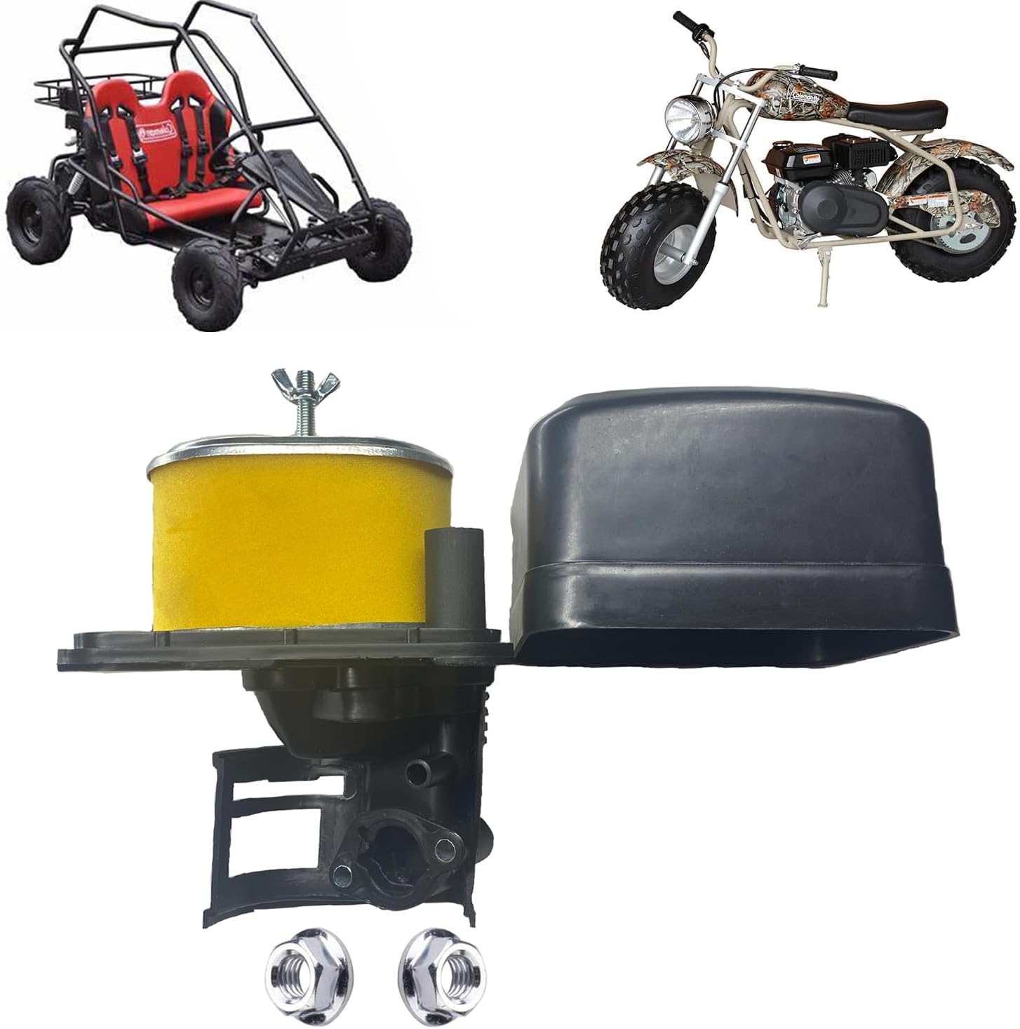 Amazon.com: QYMOTO Air Filter Assembly with Housing Cover for Coleman ...