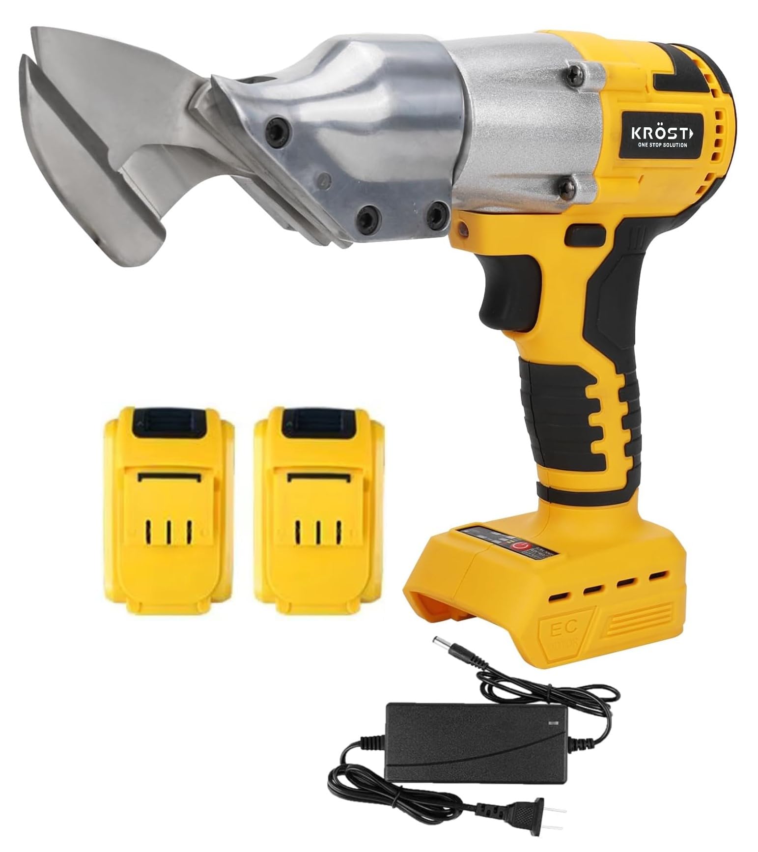 KROST Cordless Sheet Metal Shear, Cordless Scissor, Metal Cutting Tool ...