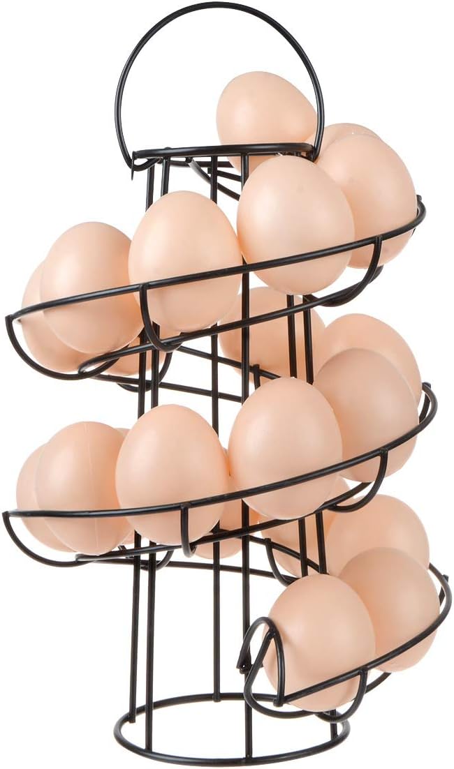 Amazon.com: Egg Skelter Deluxe Modern Spiraling Dispenser Rack ...