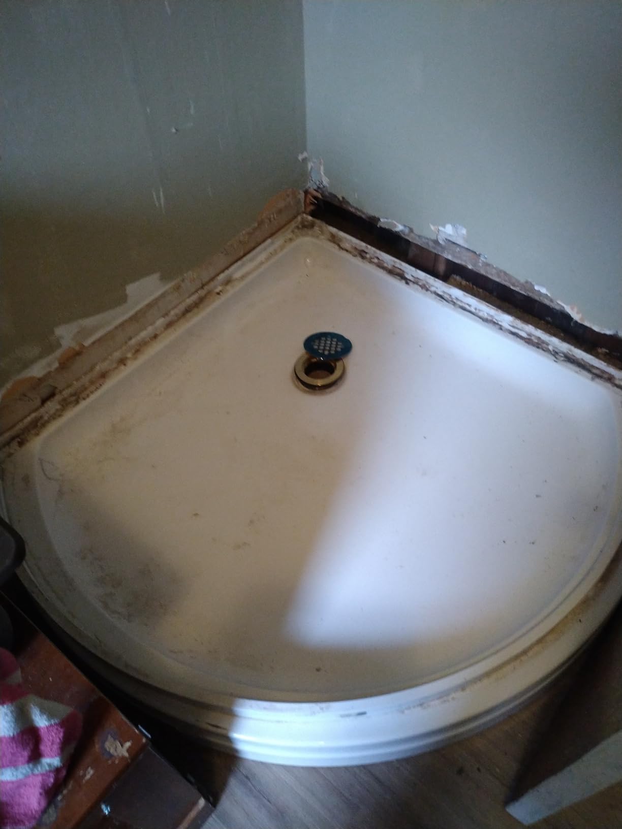 EZ-FLO 15306 No-Caulk Brass Shower Drain, Stainless Steel, Bathtub ...