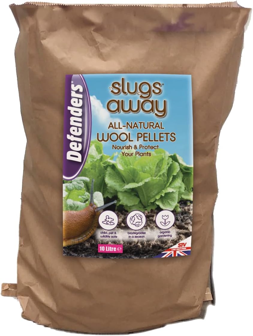 Defenders Slugs Away® Wool Pellets - 10L | Natural & Biodegradable Slug ...
