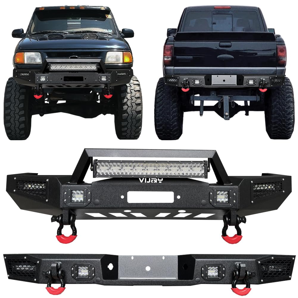 Amazon.com: Vijay Front and Rear Bumper Compatible with 1998-2011 Ford ...