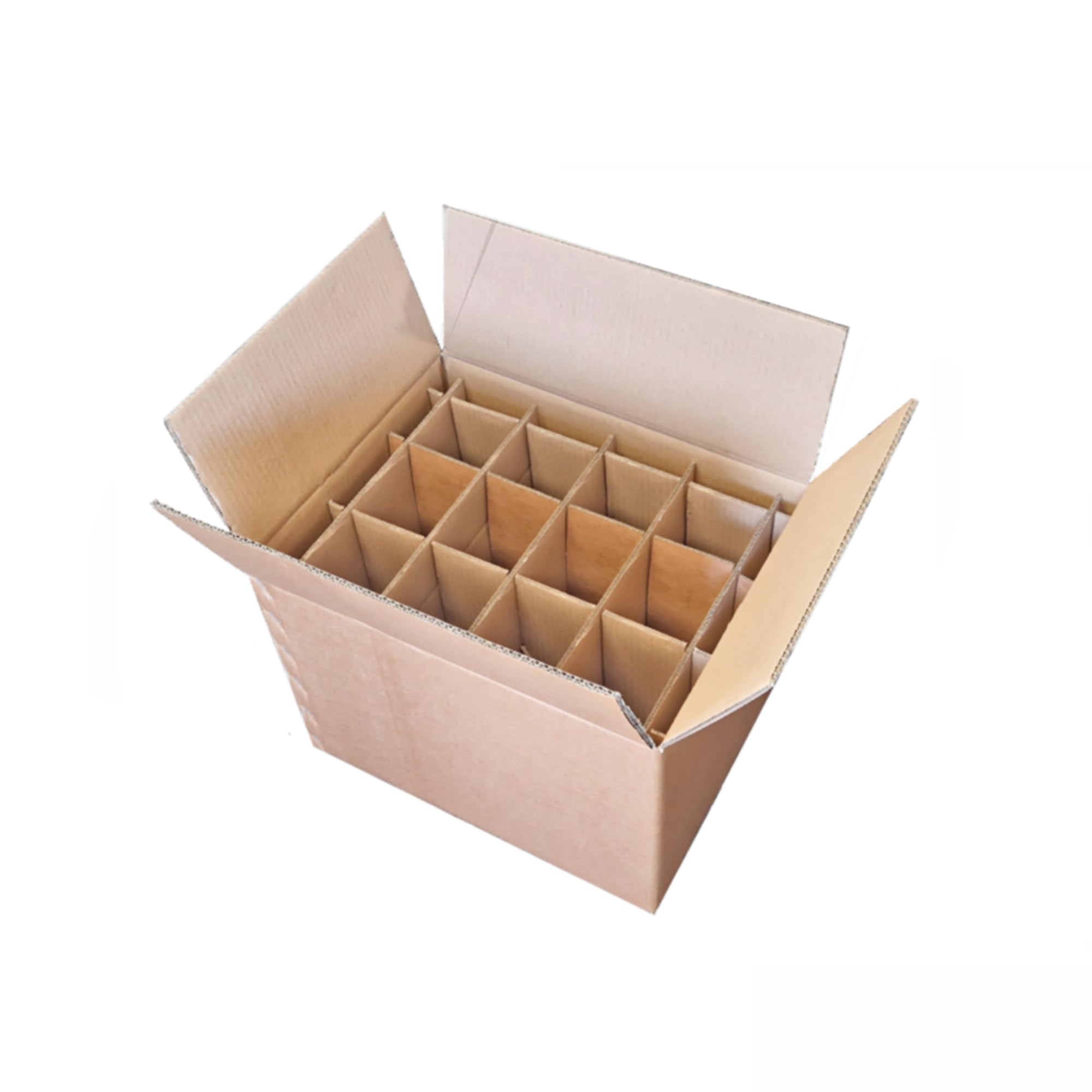 Cardboard Bottle Boxes with Dividers - Box Home Brew Wine Beer Cider 6/ ...