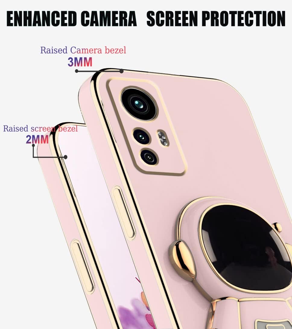 Compatible with Redmi Note 12s Case with Plating Creative Astronaut ...