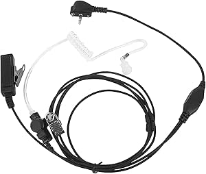 Amazon.com: Pdflie 2 Way Radio Headset with PTT Mic Surveillance Covert ...