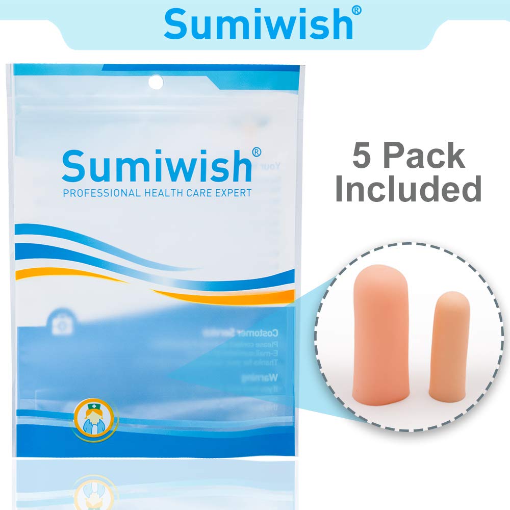 Sumiwish Finger Protectors, 10 Pack Thick Gel Finger Sleeves ...