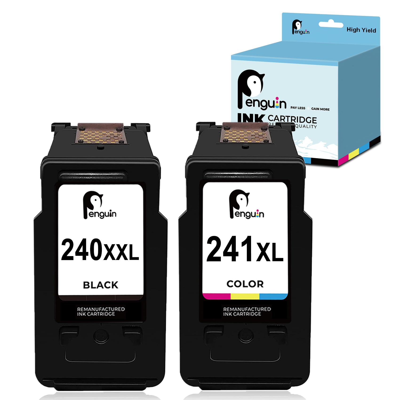 Penguin 240 XXL 241 XL Ink Cartridges for Canon PIXMA MG3620 MG3600 ...