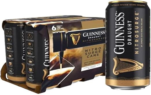 Guinness Nitrosurge Cans (pack of 6), 558 ml (Pack of 6) : Amazon.co.uk ...