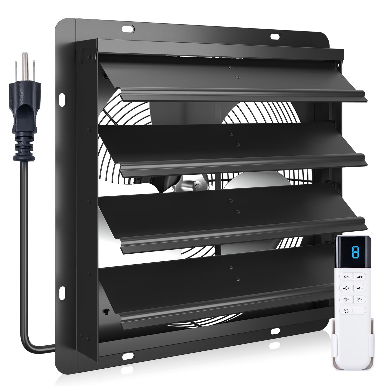 Snapklik.com : Addlon 14 Inch Shutter Exhaust Fan Wall Mounted