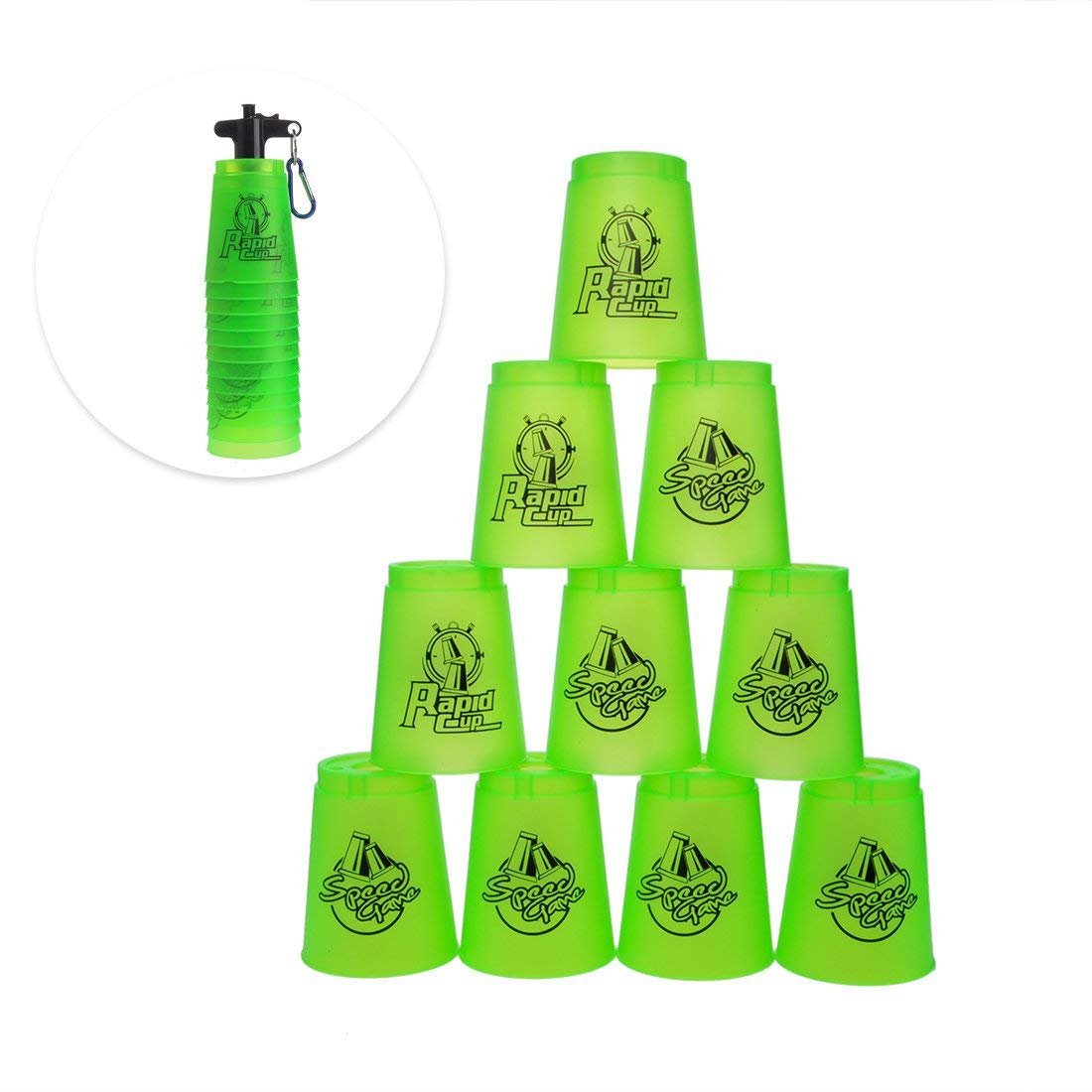 Amazon.co.jp: Cyfie Sports Stacking Cups, Flying Cups, Fast Stacking ...