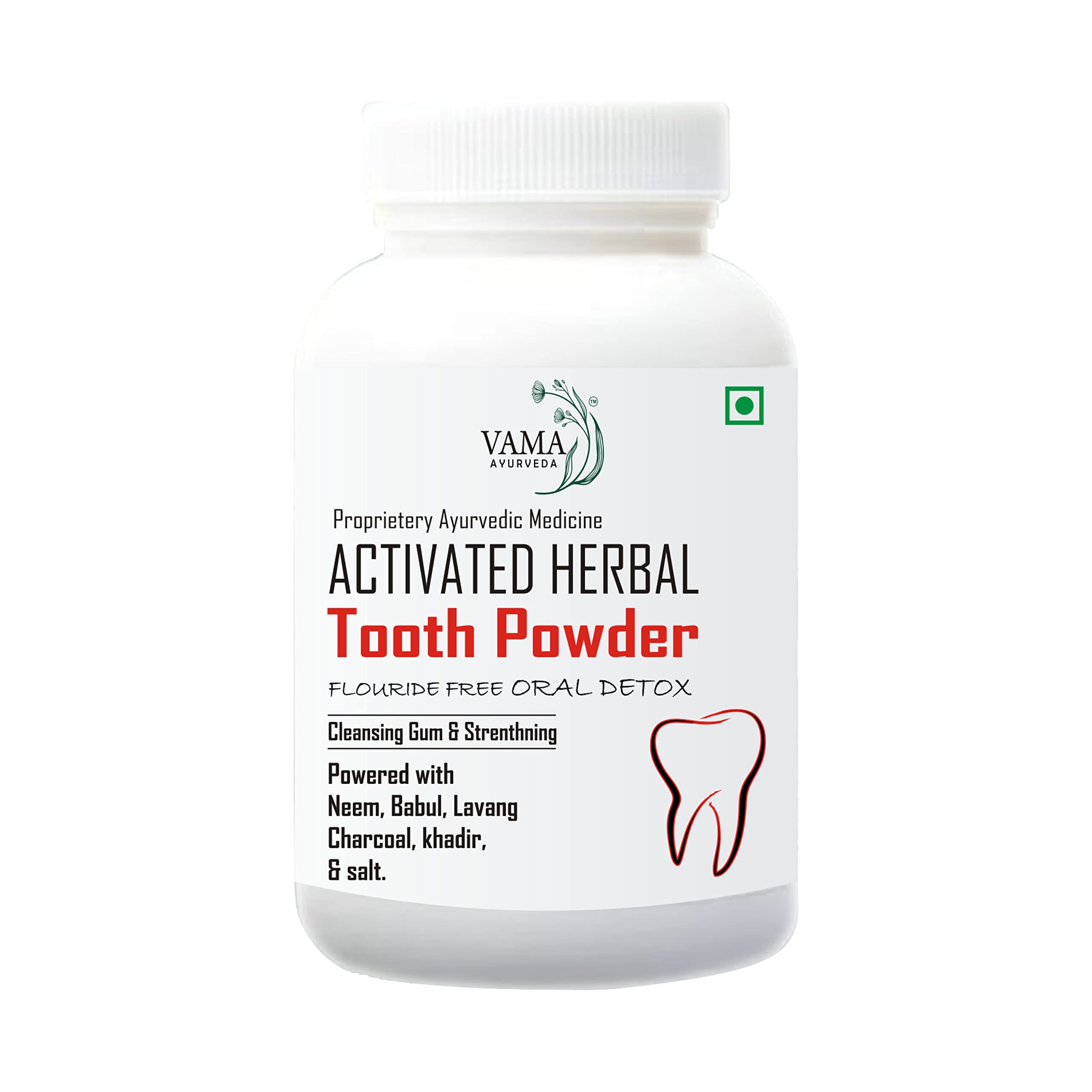 Buy VAMA ROOTS Ayurvedic Dant Manjan Organic Teeth Powder Strong White ...