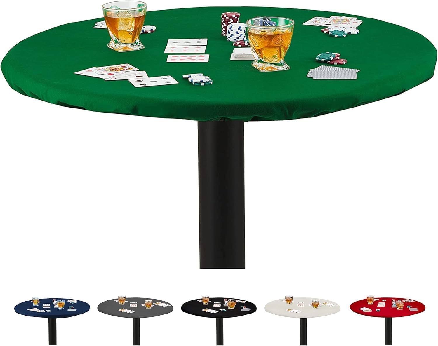 Amazon.com: Felt Card Table Game Cover, Elastic Fitted Tablecloth for ...