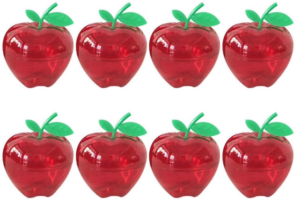 Amazon.com: Garneck 8Pcs Christmas Red Apple Shape Candy Storage Box ...