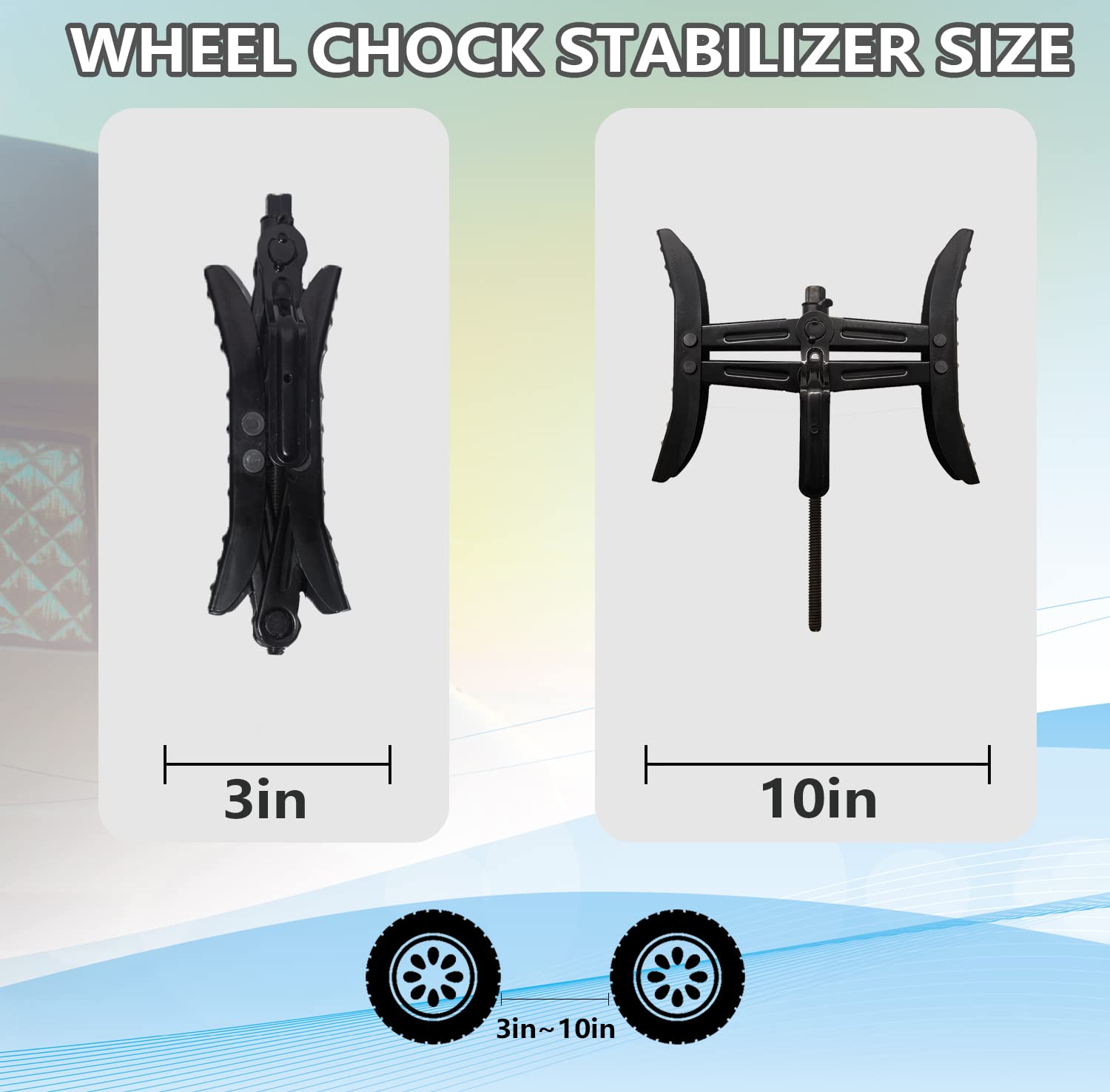 Snapklik.com : RVPNR Camper Wheel Chock Stabilizer, RV X Chocks Wheel ...