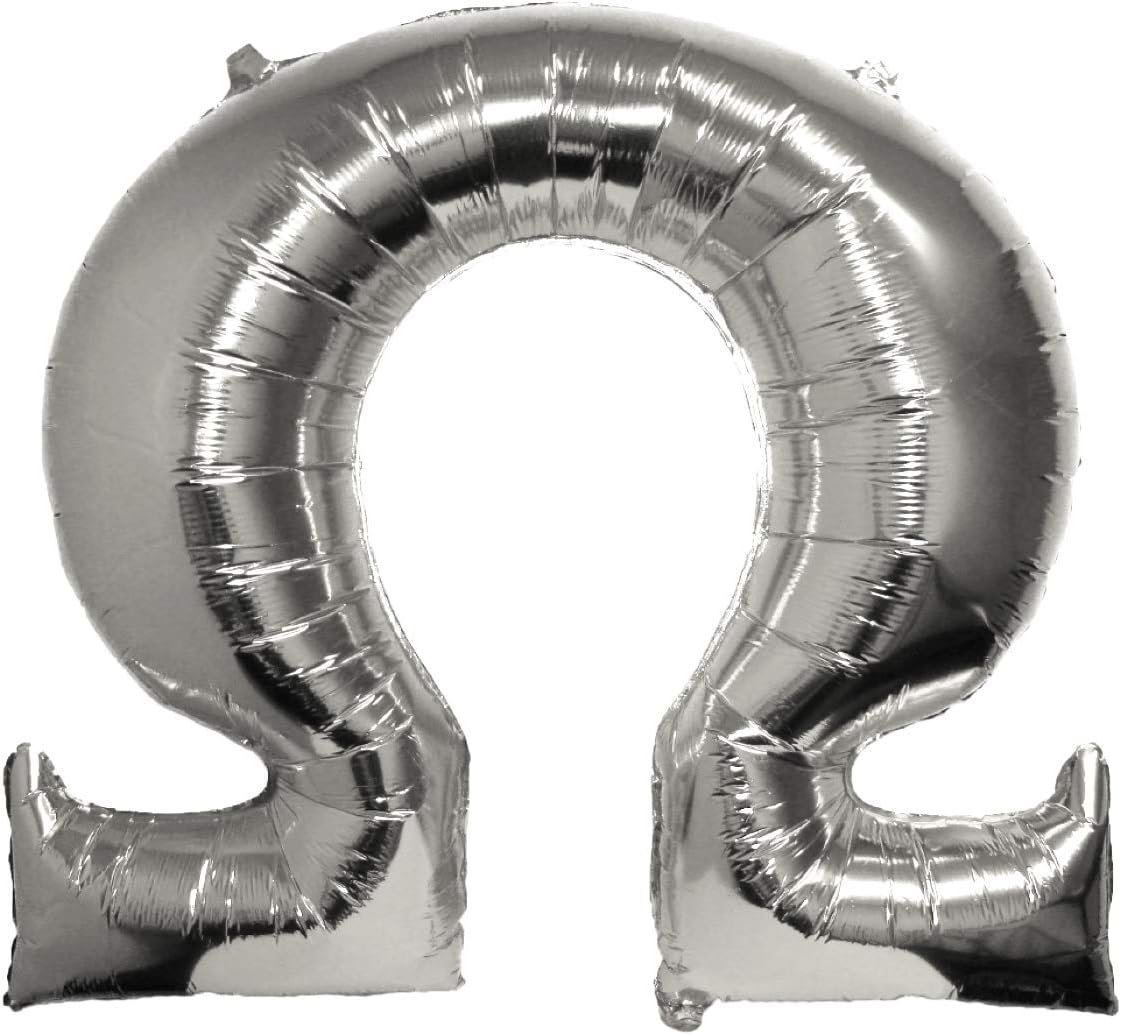 Amazon.com: Omega - Greek Letter Balloon - Silver : Home & Kitchen