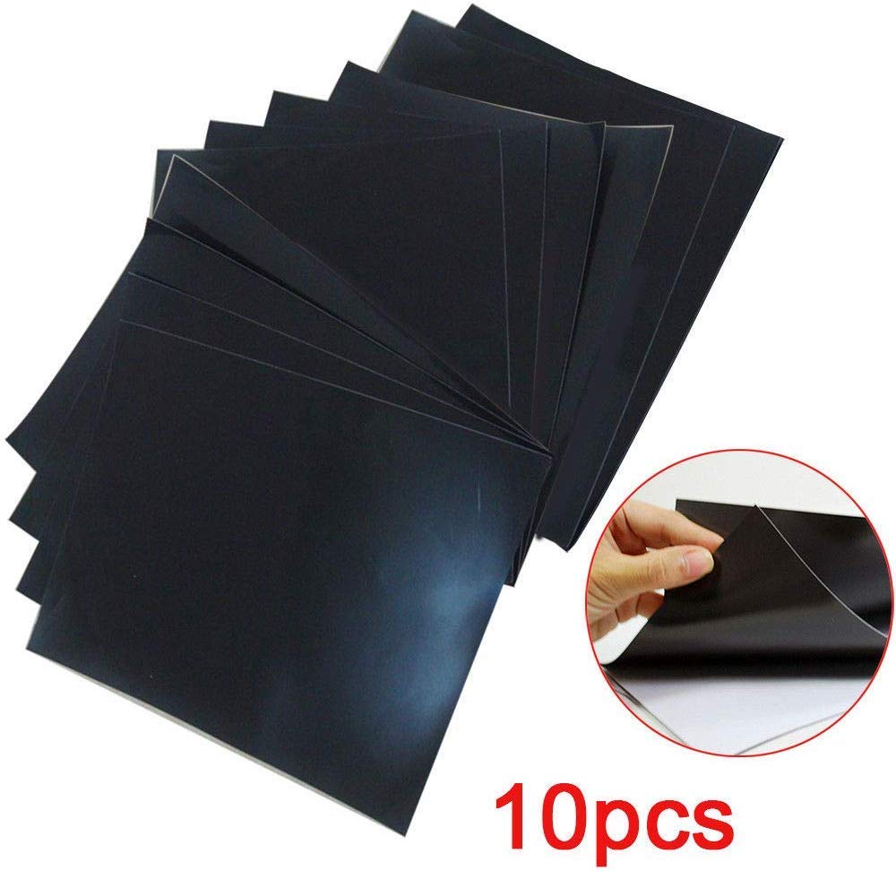 Buy Nisorpa Set of 10 x A4 Magnetic Sheets 0.5mm Flexible, One Side ...