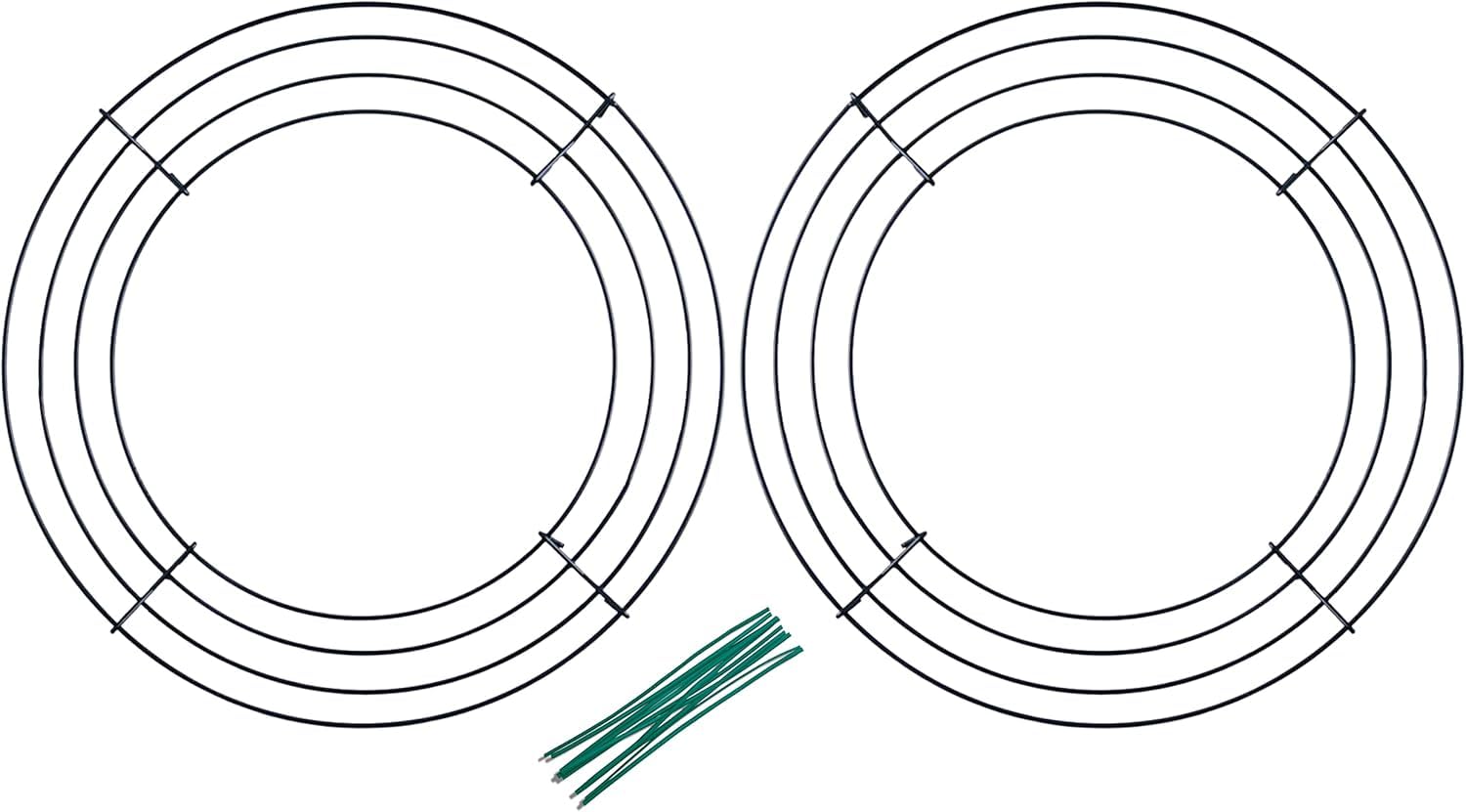 Snapklik.com : Upstout 2-Pack 10 Inch Wire Wreath Frame Round Metal ...