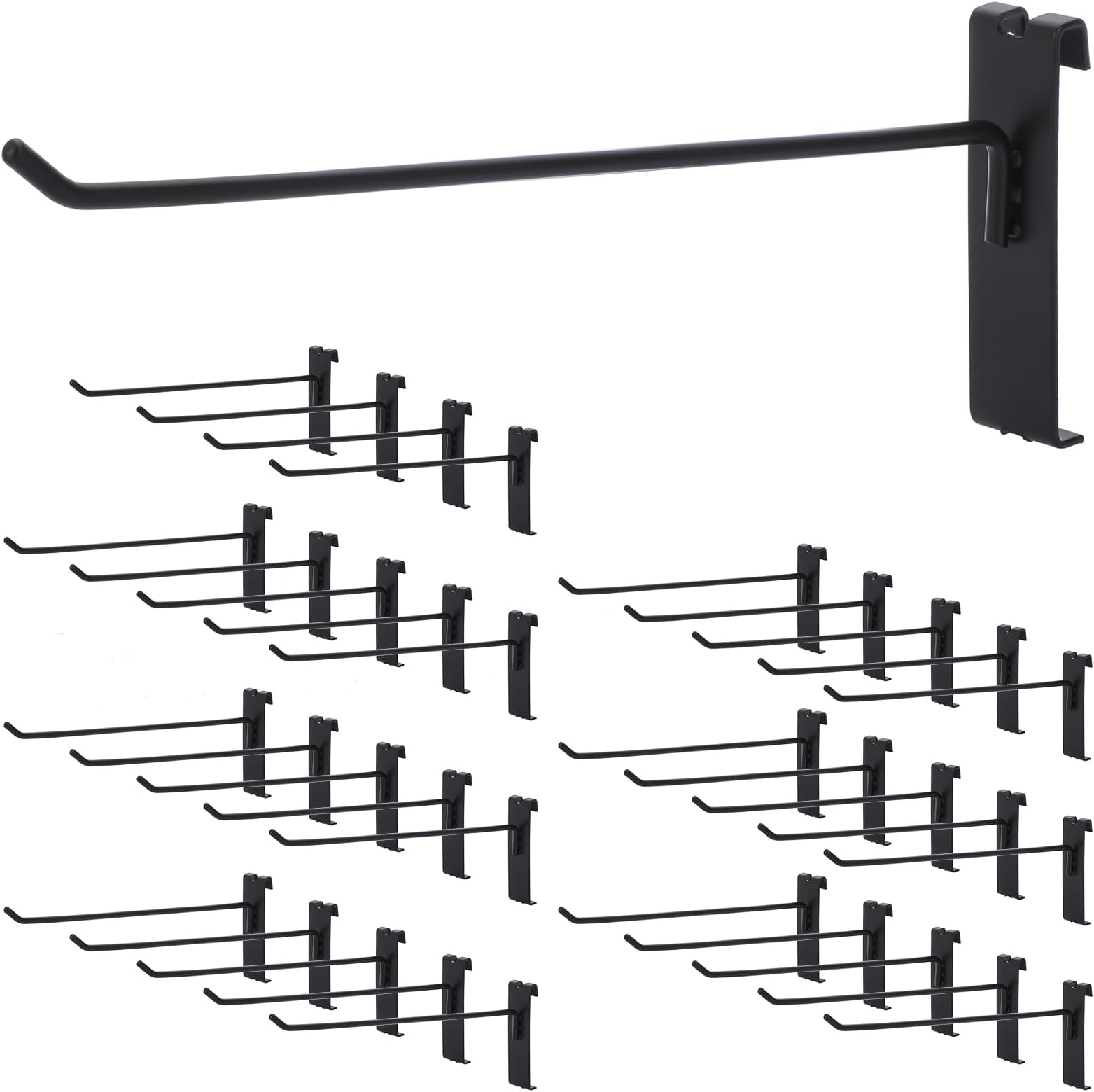 IGNPION 35Pcs Grid Panel Hooks, 20cm Retail Wall Grid Display Hooks for ...