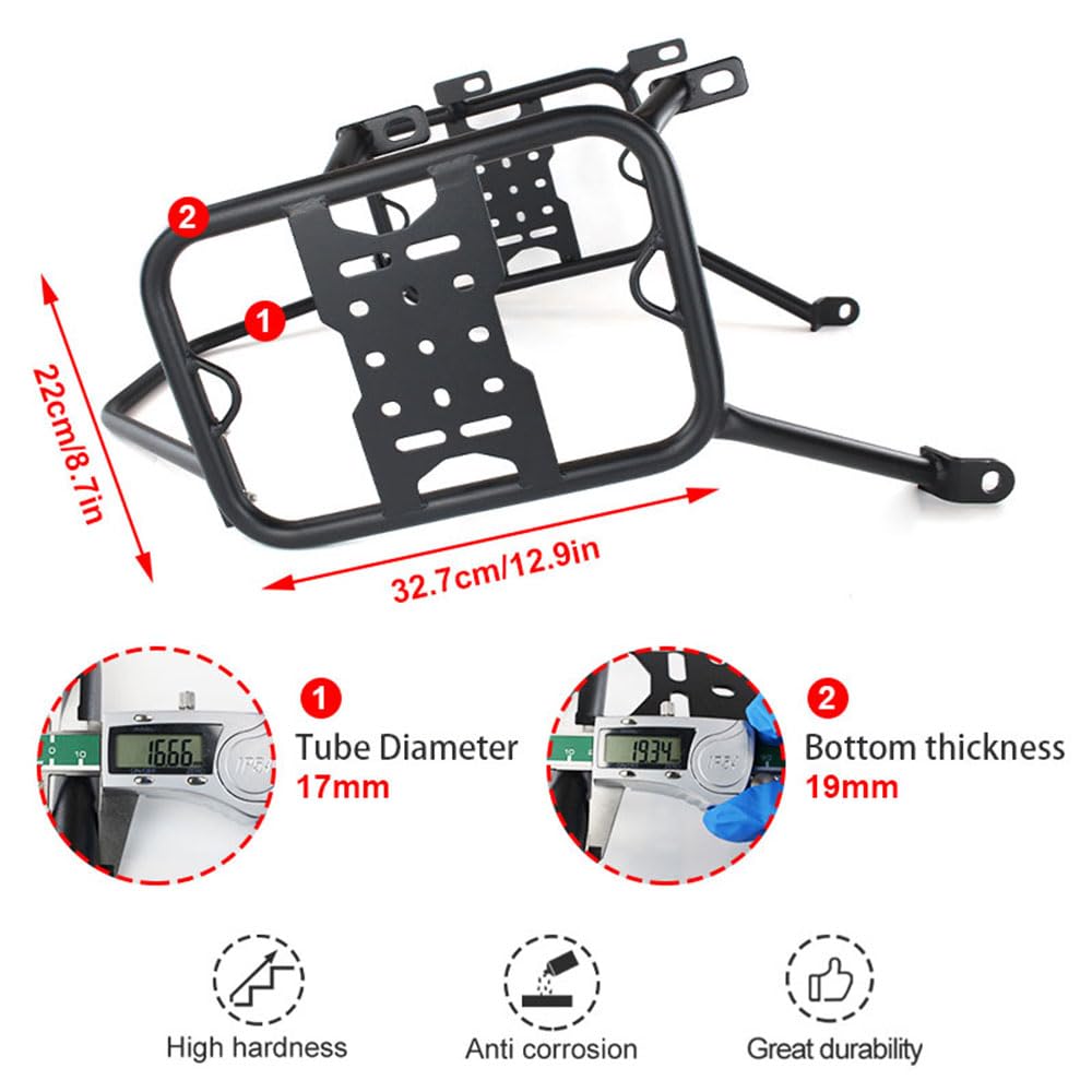 Snapklik.com : Xitomer Saddlebag Support Racks Fit For Gen 3 KLR650 ...