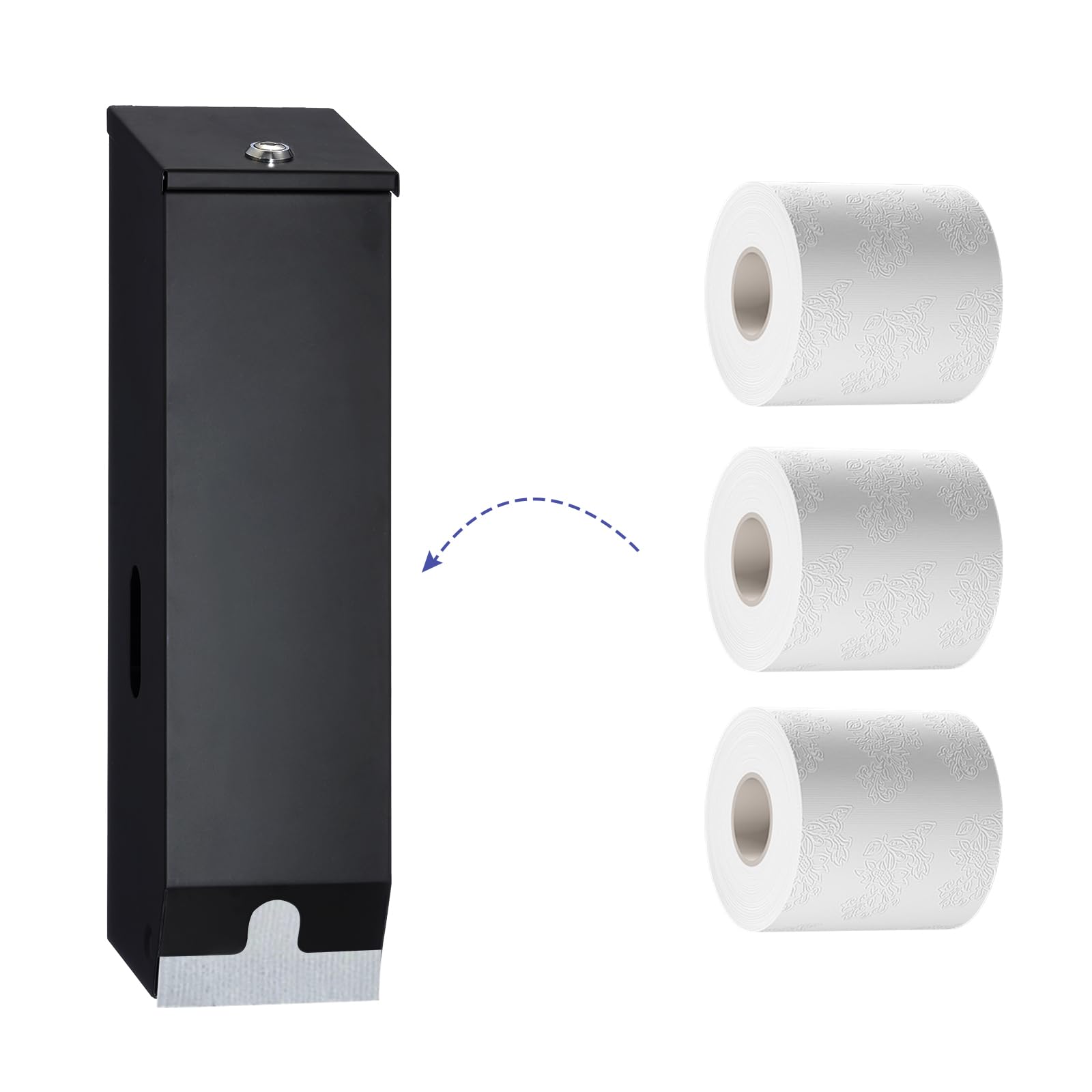 Amazon.com: Stardrix Triple Roll Commercial Toilet Paper Dispenser, 3 ...