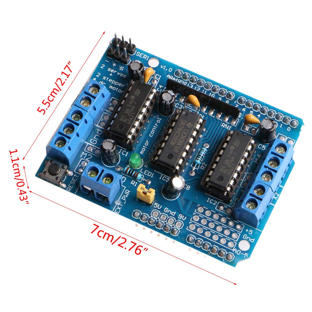 Buy caralin L293D Motor Control Shield Motor Drive Expansion Board for ...