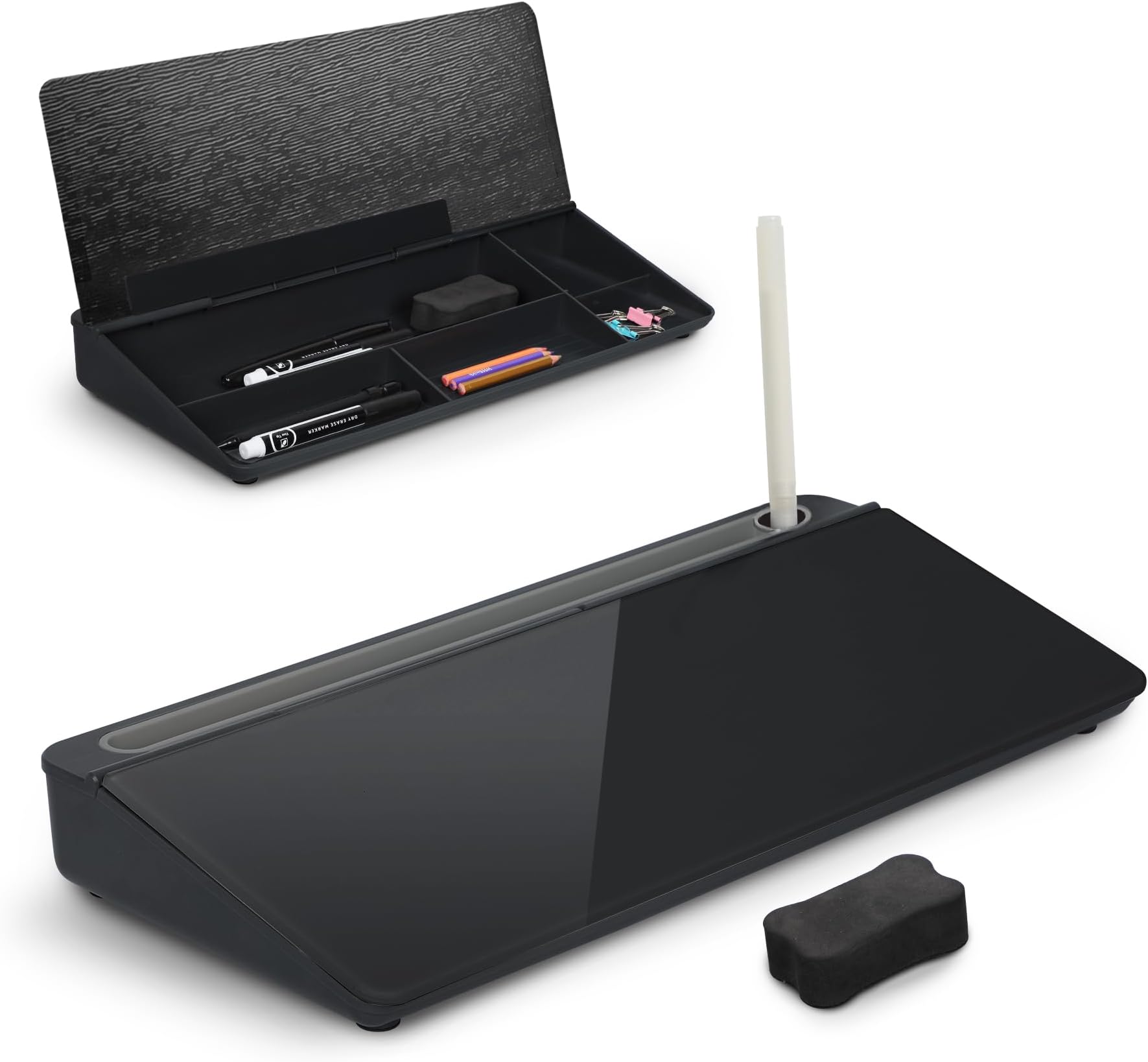 ORIENTOOLS Small Glass Desktop Whiteboard, Desk Whiteboard, to-do List ...
