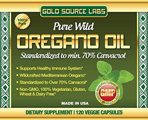 Wild Oregano Oil Capsules for Immune System Health - 120 Liquid Veggie ...