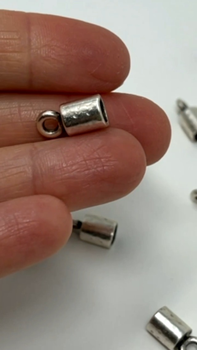 Watch End Caps for 5mm Leather/Paracord Silver Jewelry Craft Supply on ...