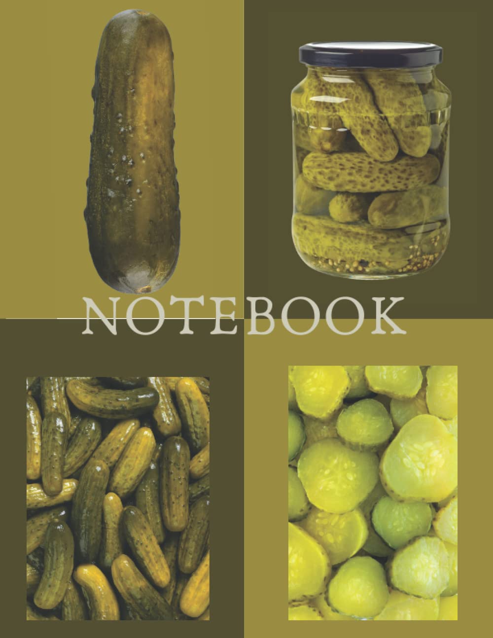 Cute Pickle 8.5x11IN 120 Page Wide Ruled Notebook Gift for Pickle Lover ...