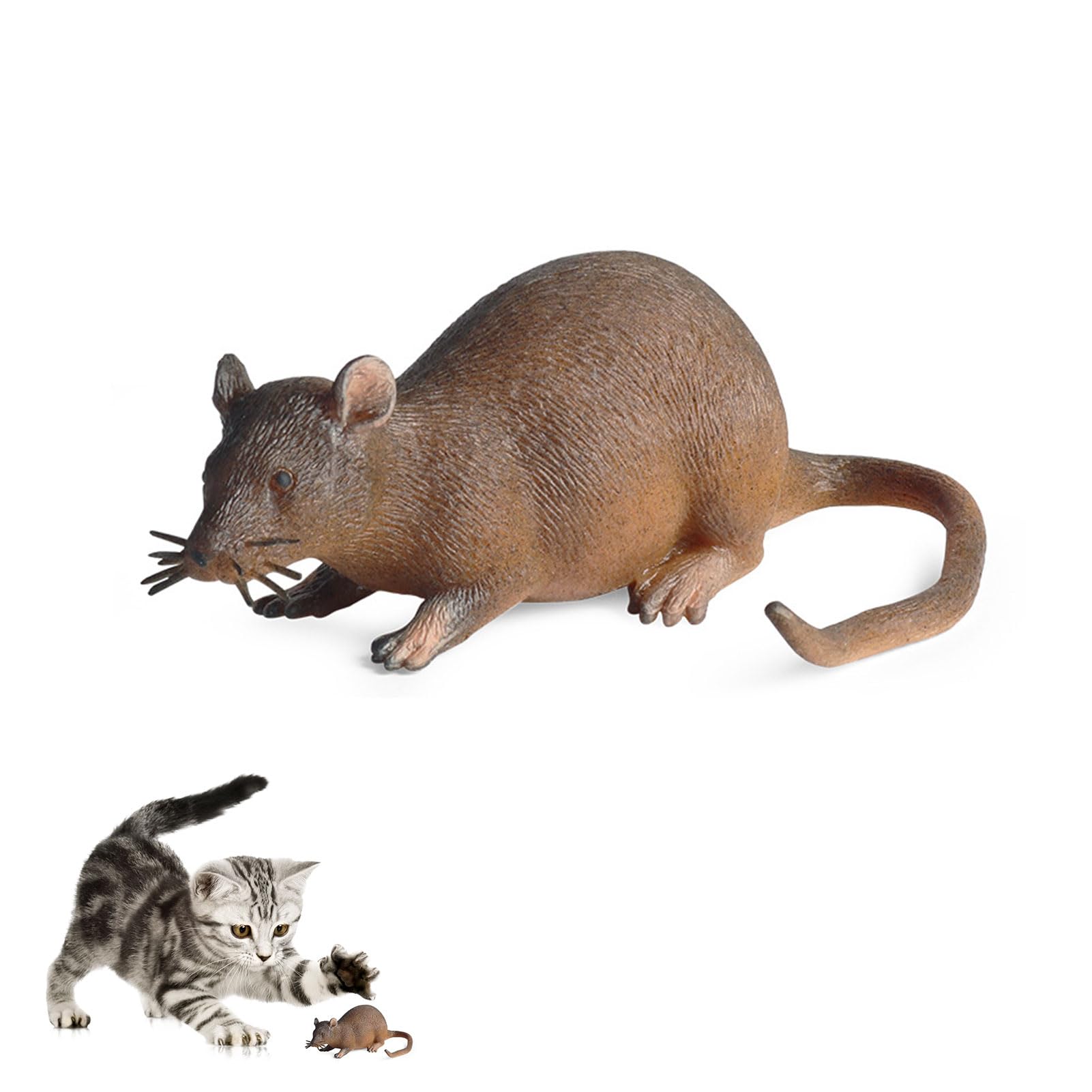 Realistic Mouse Stretchy Mice Toy High Simulation Fake Rat Mice Cat ...