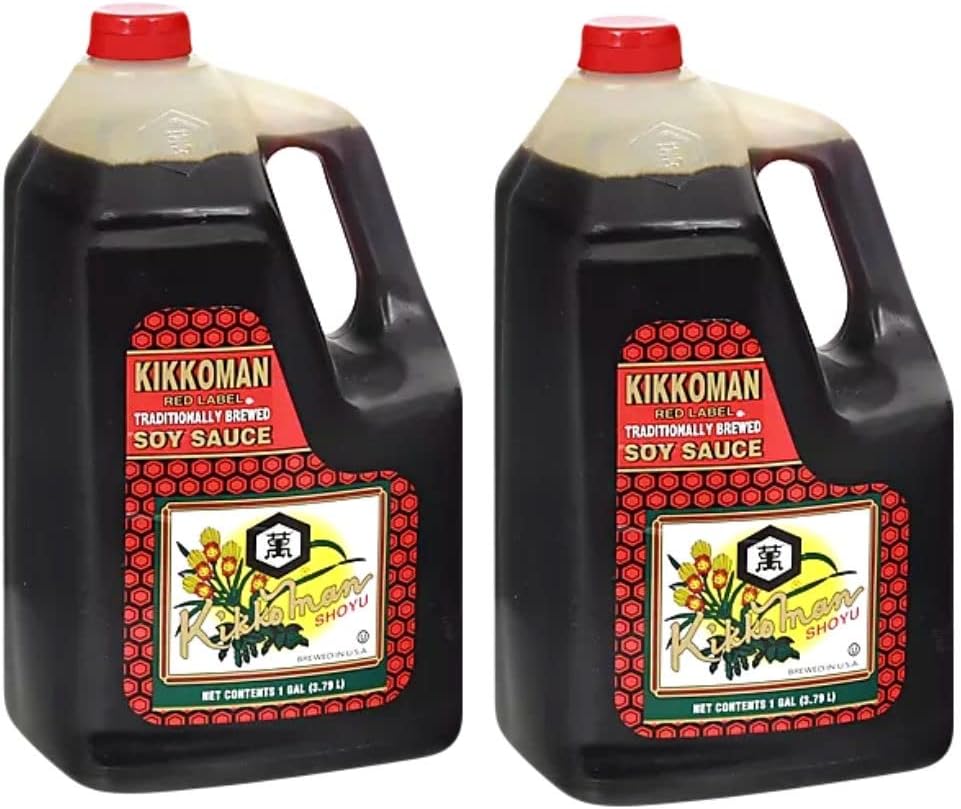 Amazon.com : Kikkoman Soy Sauce In Tin, 128-Ounce : Grocery & Gourmet Food