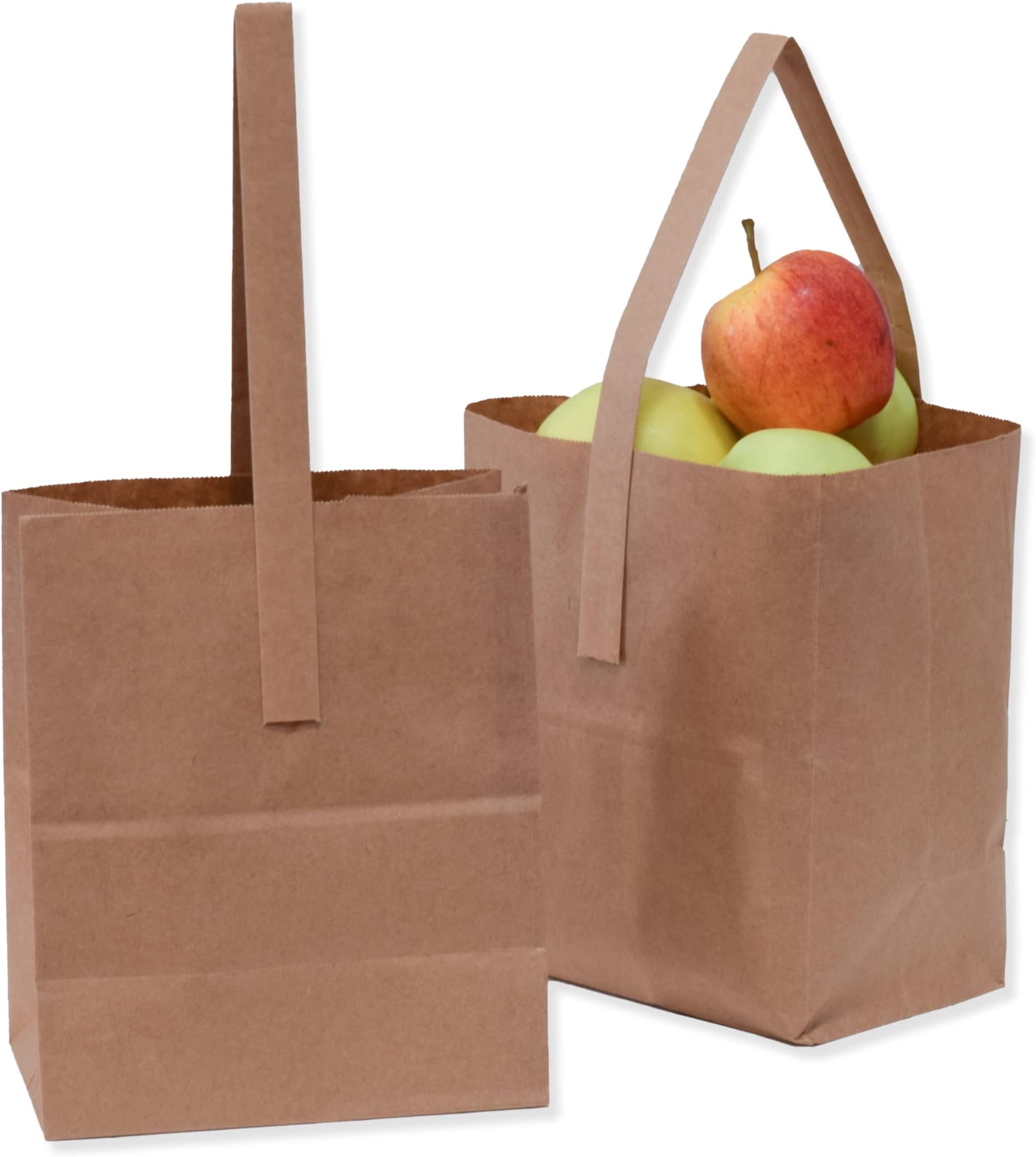 Amazon.com: Medium 8 x 6.75 x 4.25 Inch Kraft Paper Bags with Paper ...