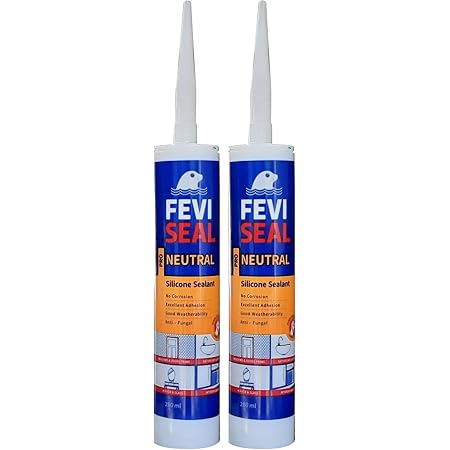 Tulip Feviseal Weatherproof PRO Silicone Sealant - Clear, 280ml - Pack ...