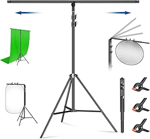 Amazon.com : T-Shape Stand for Backdrop 8.5 x 6.7ft Multifunction ...