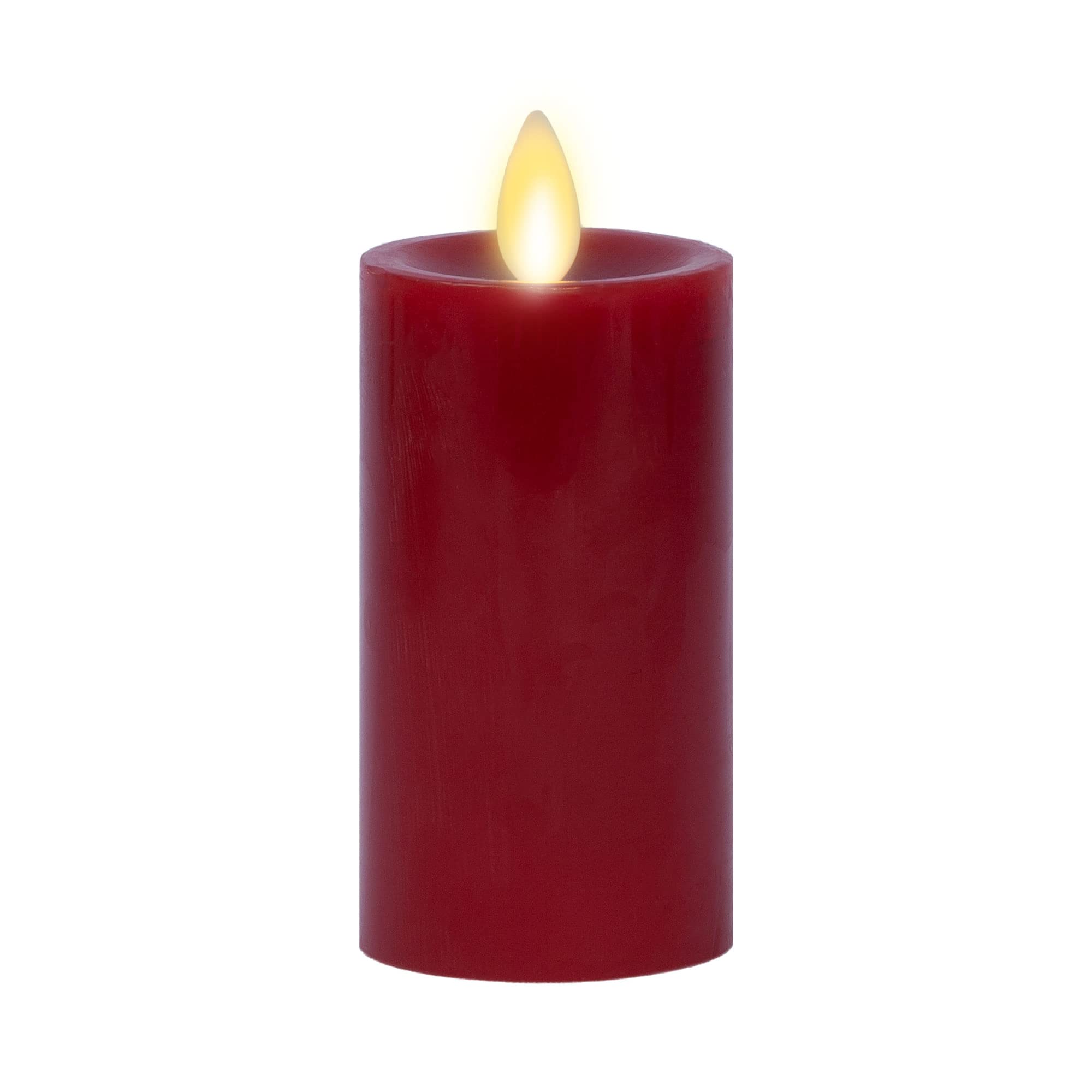 Snapklik.com : Luminara Flameless Classic Slim Burgundy Pillar Moving ...