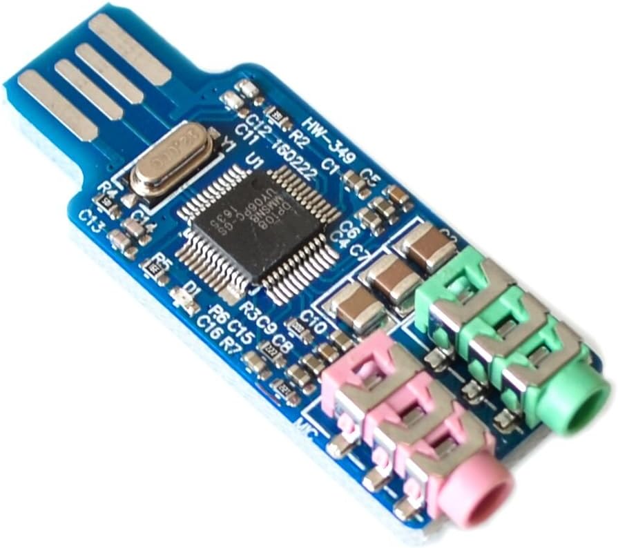 Amazon.com: #icpart CM108 USB Drive Sound Card Laptop Computer External ...