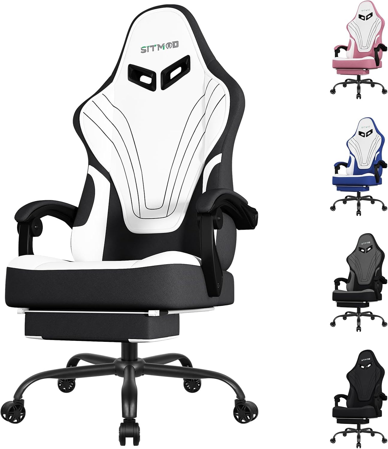 Amazon.com: UTONE Gaming Chair, 400LBS Support Computer Gamer Chair ...
