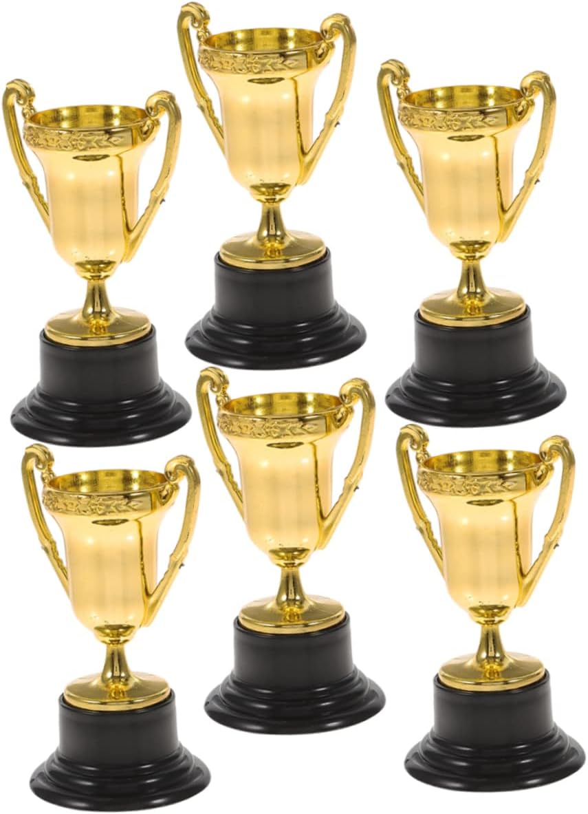 CAXUSD 6Pcs Plastic Trophies for Winner Trophies for Parties Early ...