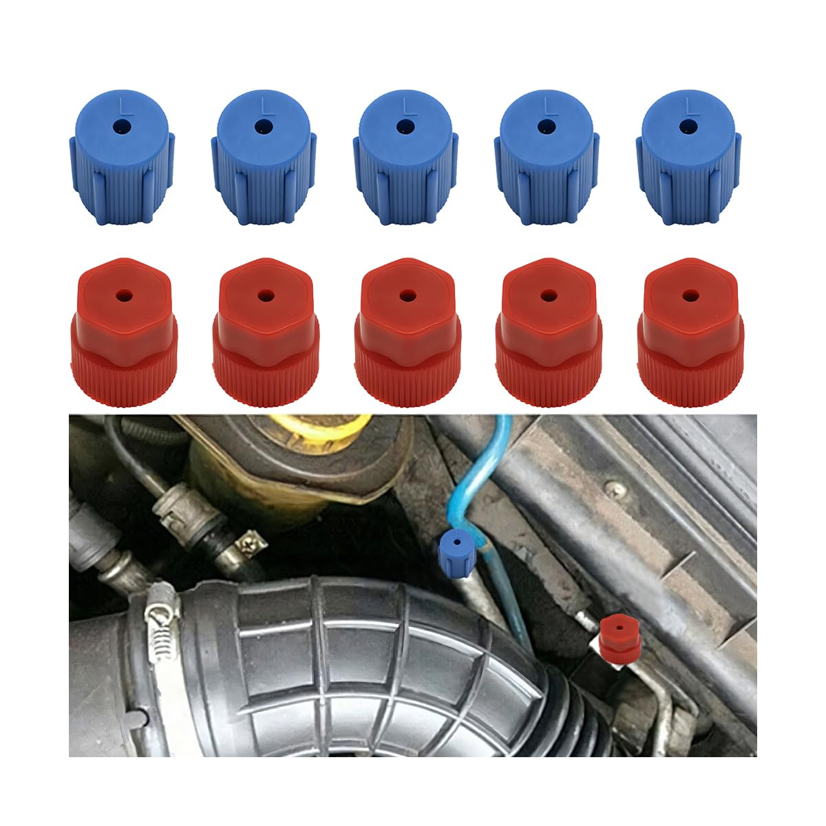 Amazon.com: Mandark 10PCS Car R134a A/C Cap, 13mm & 16mm Automotive Air ...